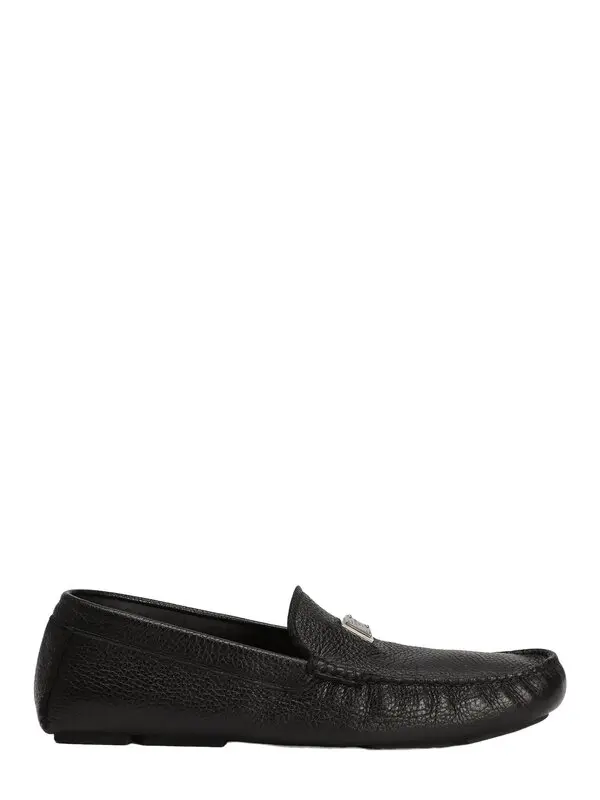 Dolce & Gabbana Deerskin Driver Loafers - Black