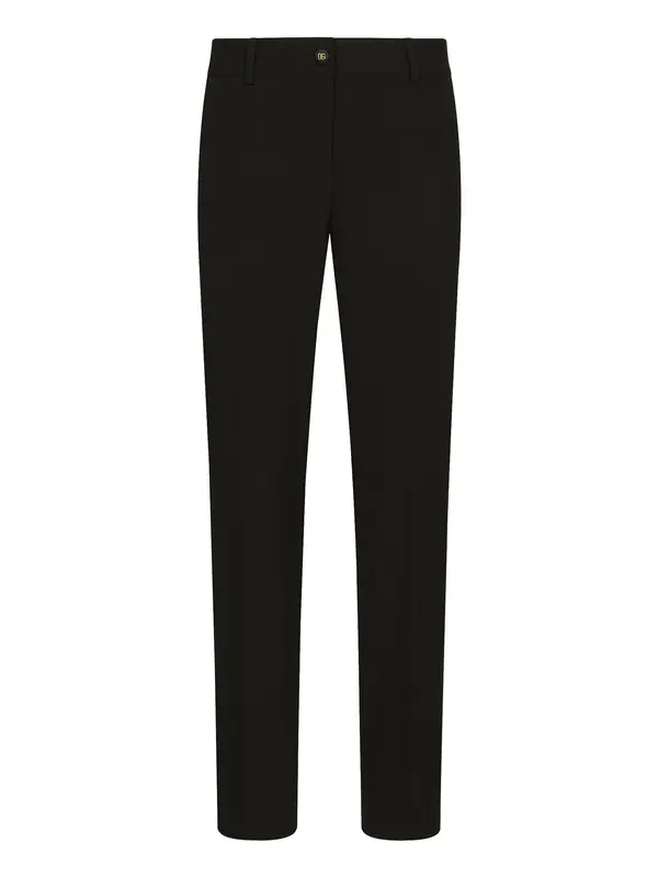 Dolce & Gabbana Stretch Wool Pants - Black