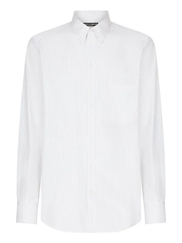 Dolce & Gabbana Striped Poplin Martini-fit Shirt - Multicolor