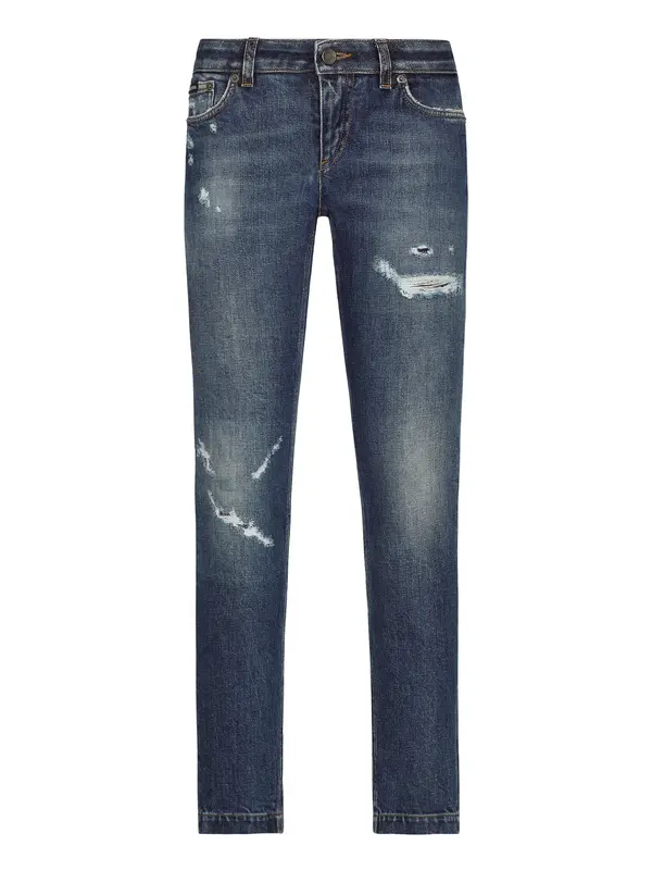Dolce & Gabbana Low Rise Jeans - Blue