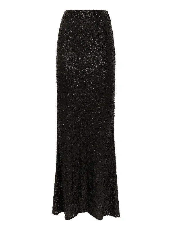 Dolce & Gabbana Long Sequined Mermaid Skirt - Black