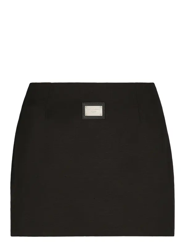 Dolce & Gabbana Ottoman Mini Skirt - Black