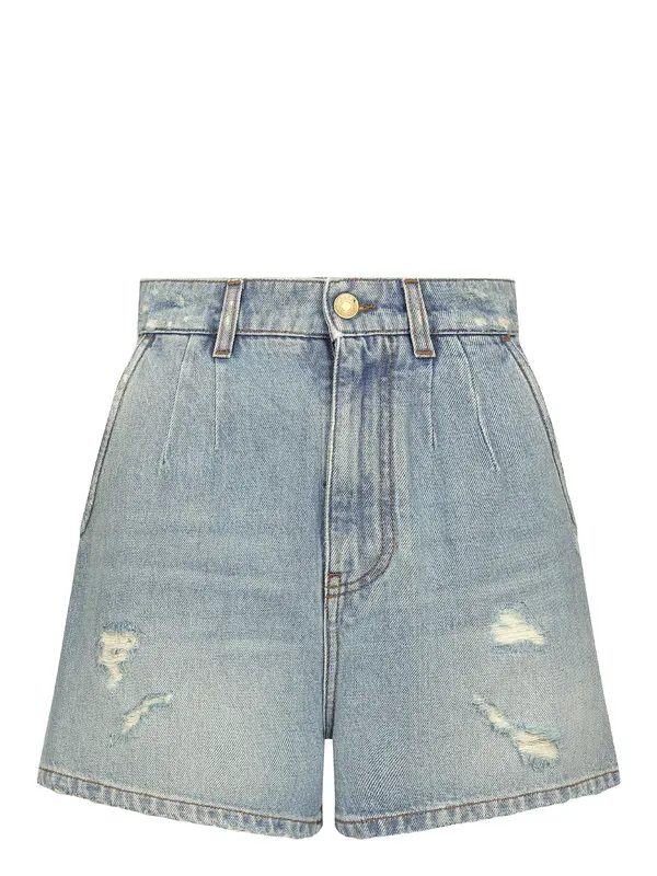 Dolce & Gabbana High-waisted Denim Shorts - Multicolor