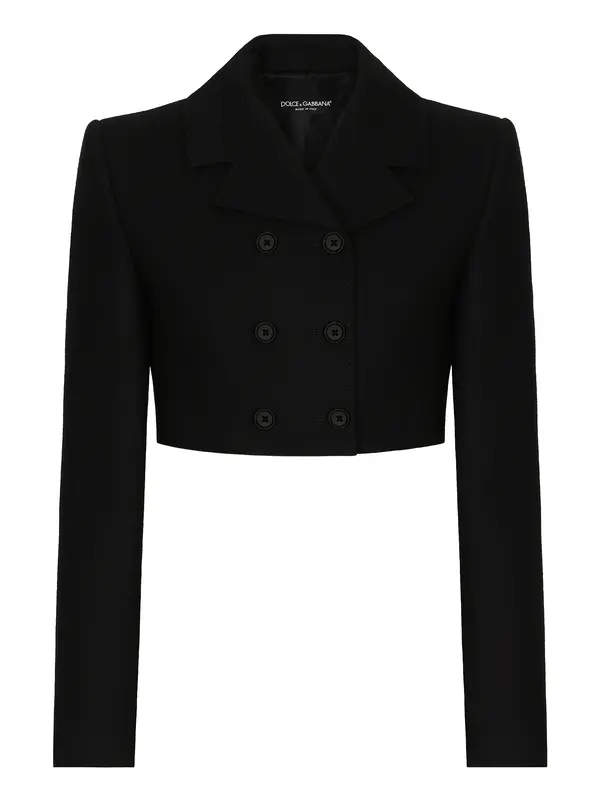 Dolce & Gabbana Short Double-breasted Jacket - Black