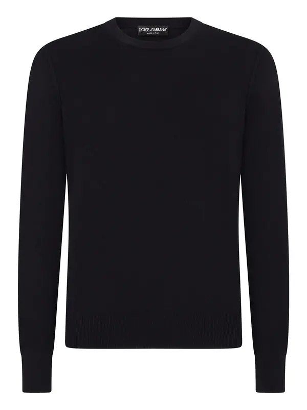 Dolce & Gabbana Cashmere Round-neck Sweater - Grey