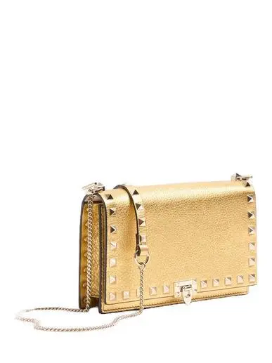 Valentino Garavani Rockstud Mini Bag With Chain - Red