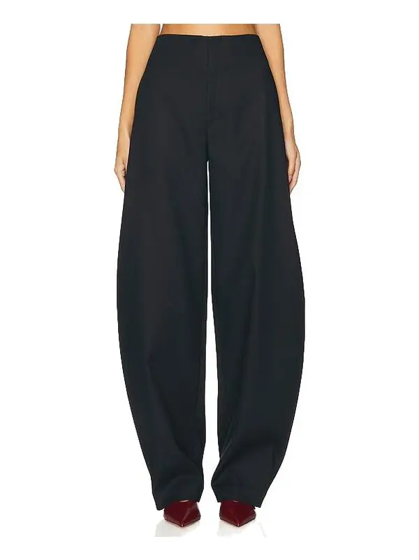 EAVES Sculptural Compact Suiting Pant - Black