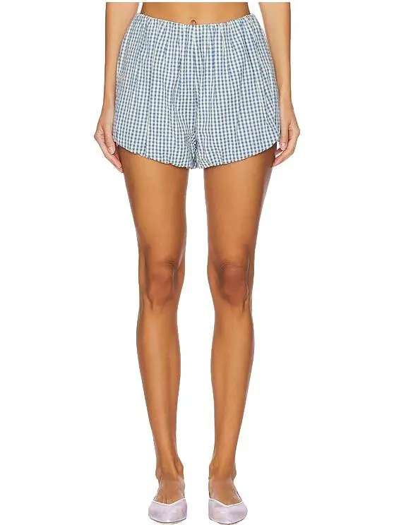 Posse Aurelia Short - Blue & Cream Gingham