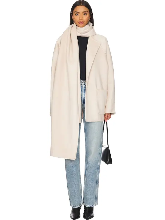 EAVES Osher Wool Coat - Ivory