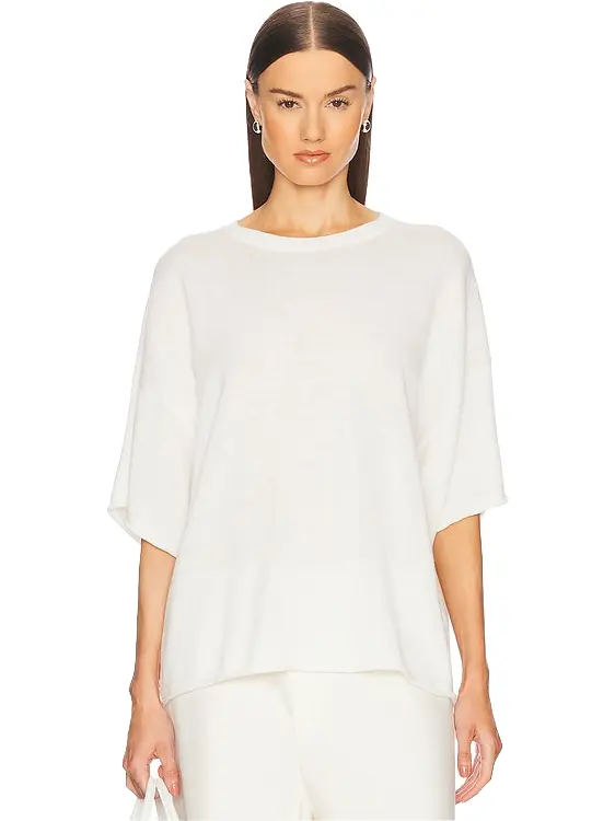 HELSA Palmer Knit Top - Ivory