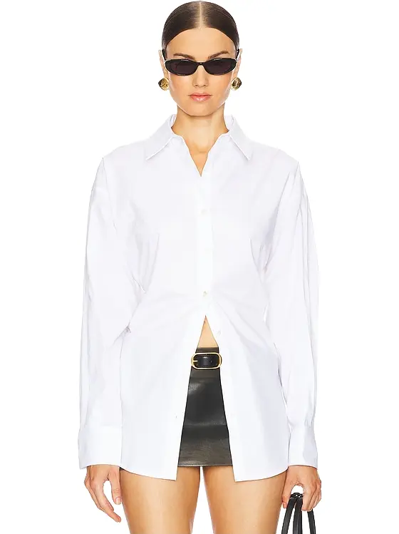 EAVES Sivan Poplin Shirt - White