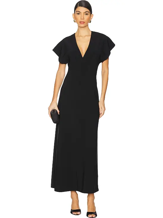 EAVES Malka Midi Dress - Black