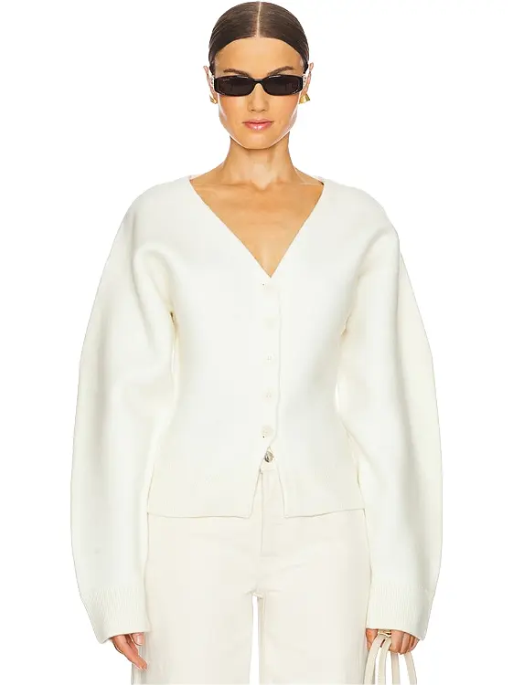 EAVES Arlet Knit Cardigan - Ivory