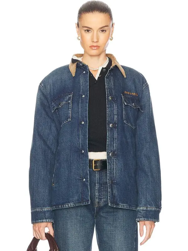 Miu Miu Denim Jacket - Blue