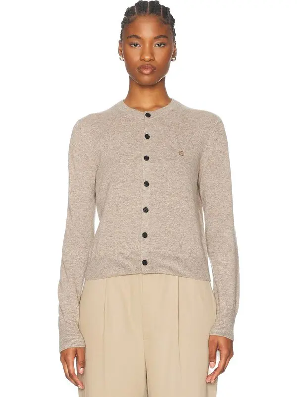 Acne Studios Keny Cardigan - Greige Melange