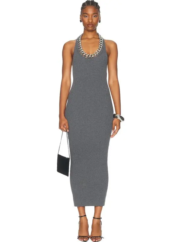 Stella McCartney Falabella Chain Dress - Dark Grey