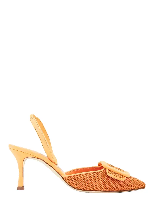 Manolo Blahnik Mayslibi 70 Pumps - Bright Orange