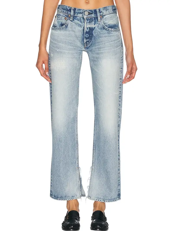 Moussy Vintage Aurantia Straight Jeans - Light Blue
