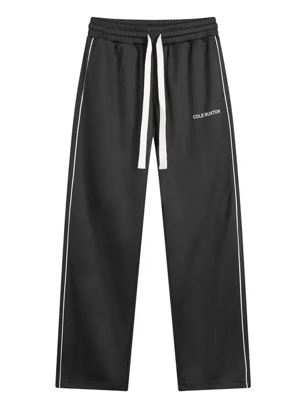 COLE BUXTON Piped Track Pants - Black