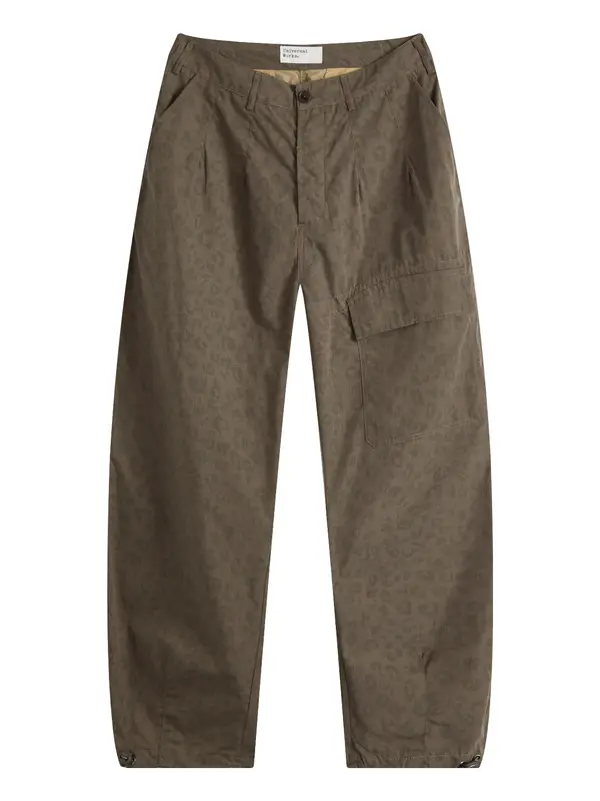 Universal Works Leopard Print Pilot Trousers - Sand