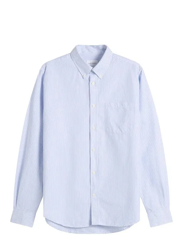 Norse Projects Standard Oxford Shirt - Pale Blue Stripe