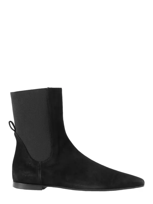 TOTÊME Suede Ankle Boots - Black