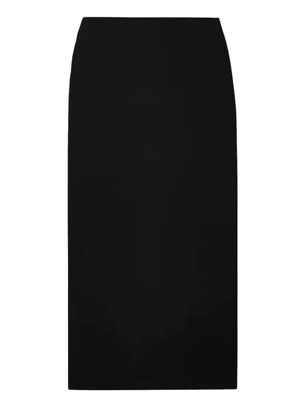 THE ROW Hodette Stretch-knit Midi Skirt - Black