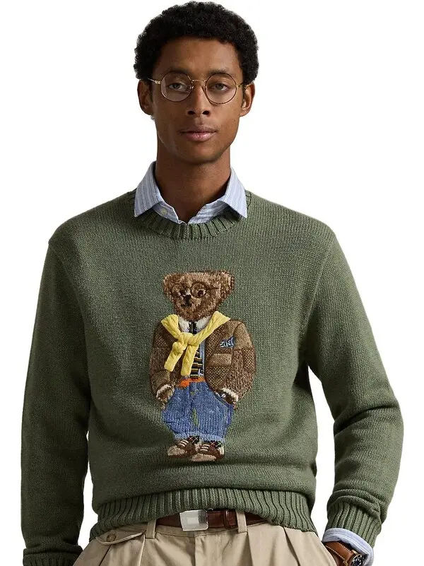 Ralph Lauren Polo Bear Crewneck Sweater - Lovette Heather