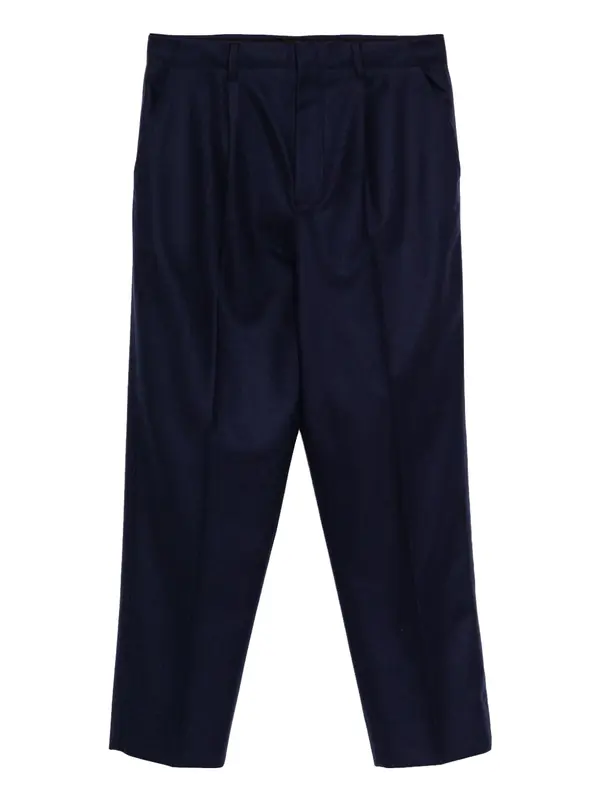 Zegna Tapered-leg Trousers - Blue