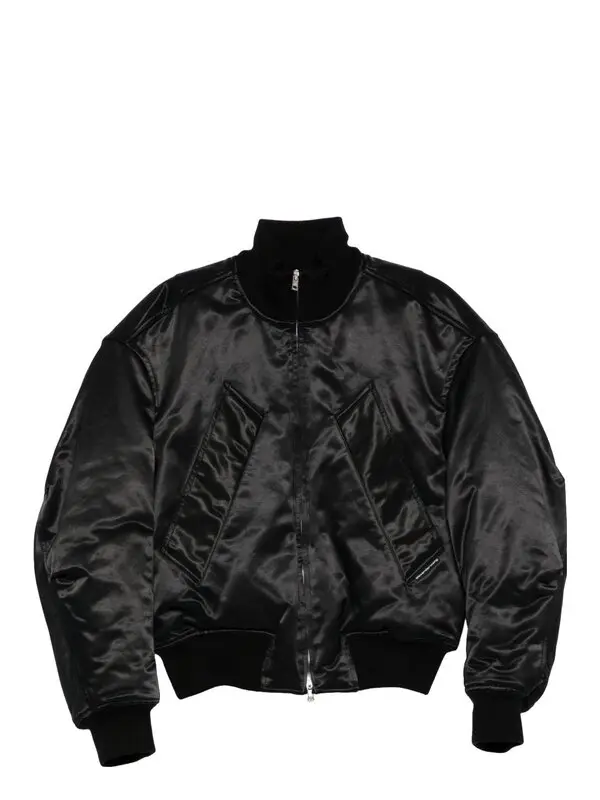 Alexander Wang Sateen Bomber Jacket - Black