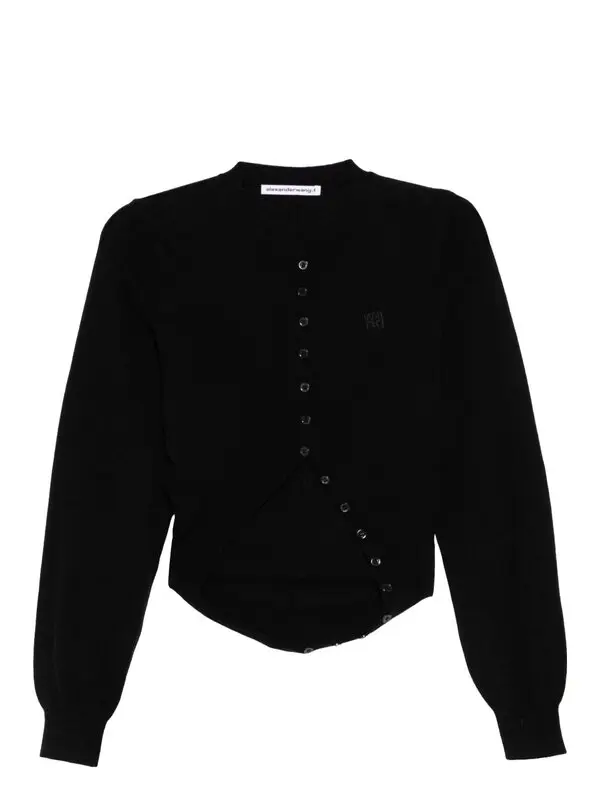 Alexander Wang Split-hem Top - Black