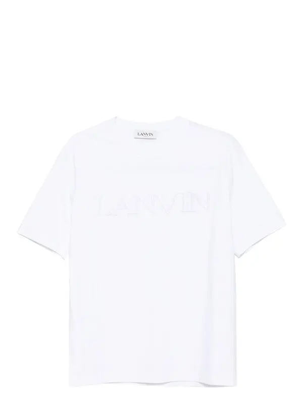 LANVIN Embroidered Logo T-shirt - White