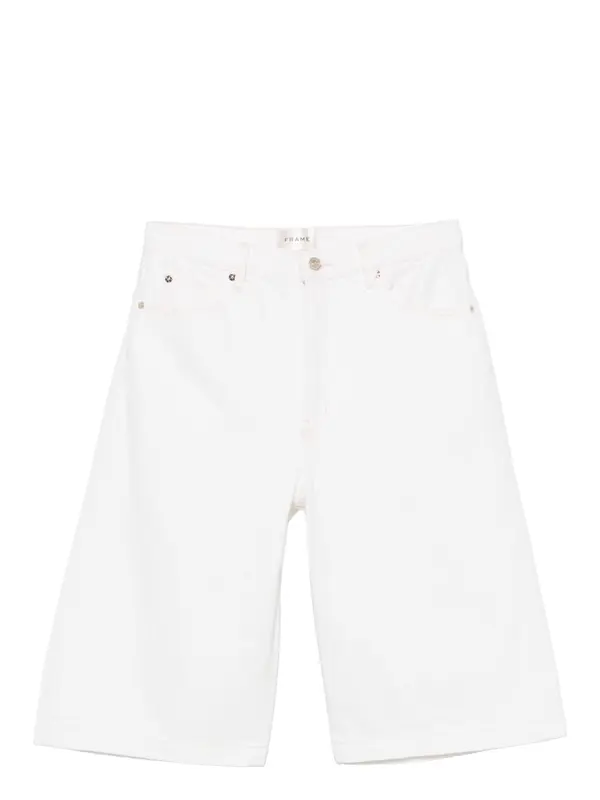 FRAME Cotton Shorts - White