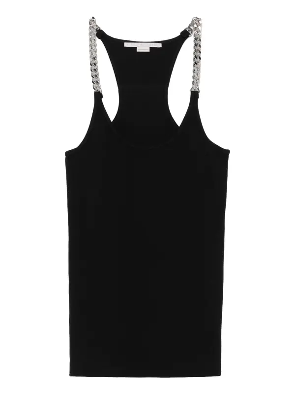 Stella McCartney Chain-link Detail Tank Top - Black