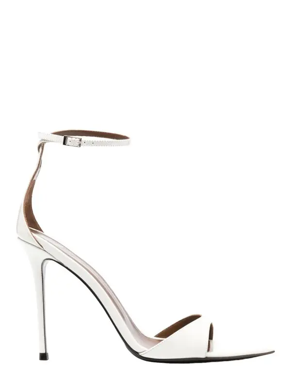 GIUSEPPE ZANOTTI 105mm Intriigo Strap Sandals - White
