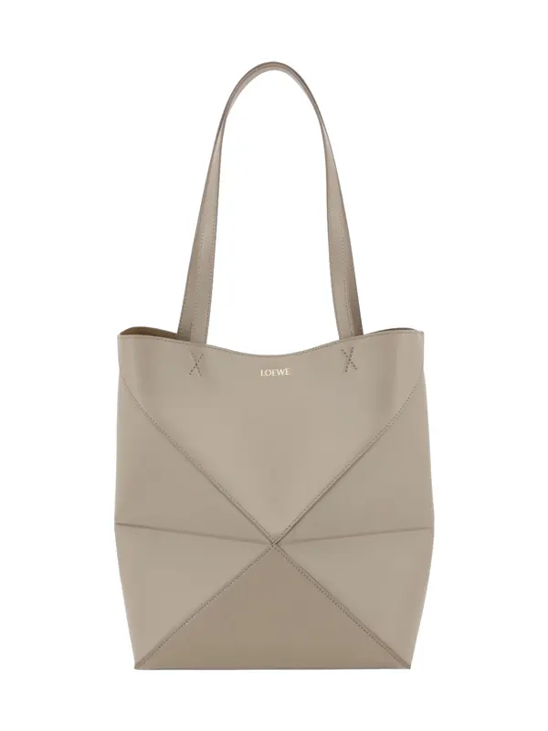 Loewe Medium Puzzle Fold Tote Bag - Neutrals