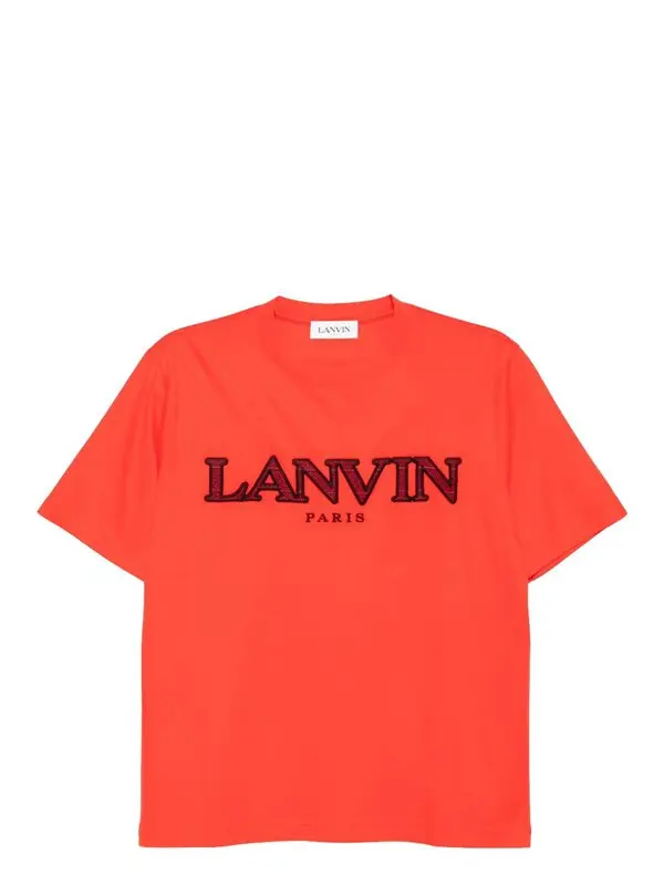 LANVIN Embroidered T-shirt - Red