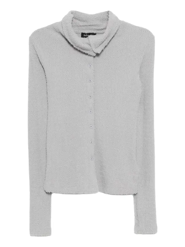 TOUT A COUP Brushed Knit Top - Grey