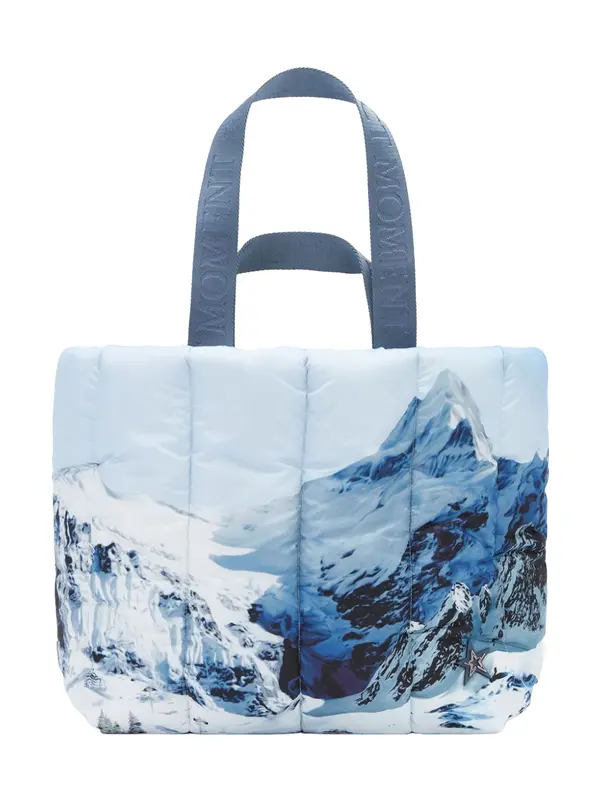 Perfect Moment Mountain-print Tote - Blue