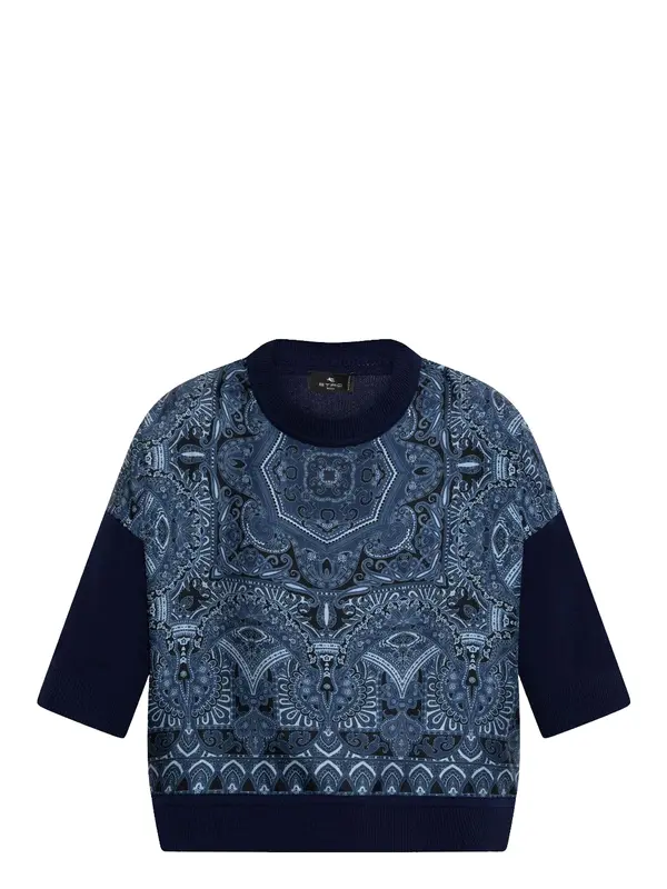 Etro Paisley-print T-shirt - Blue
