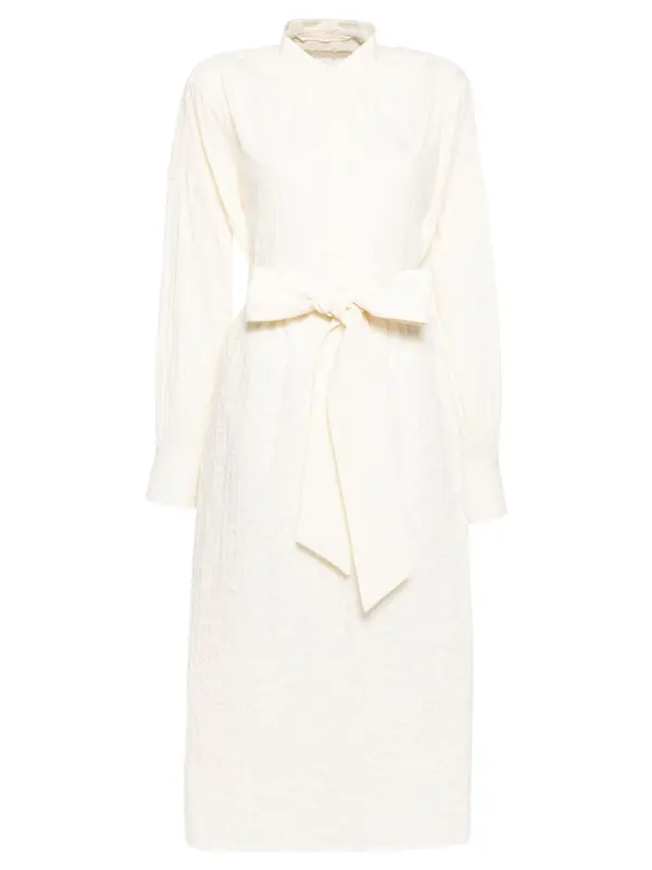 FORME D'EXPRESSION Cotton Shirt Dress - Neutrals