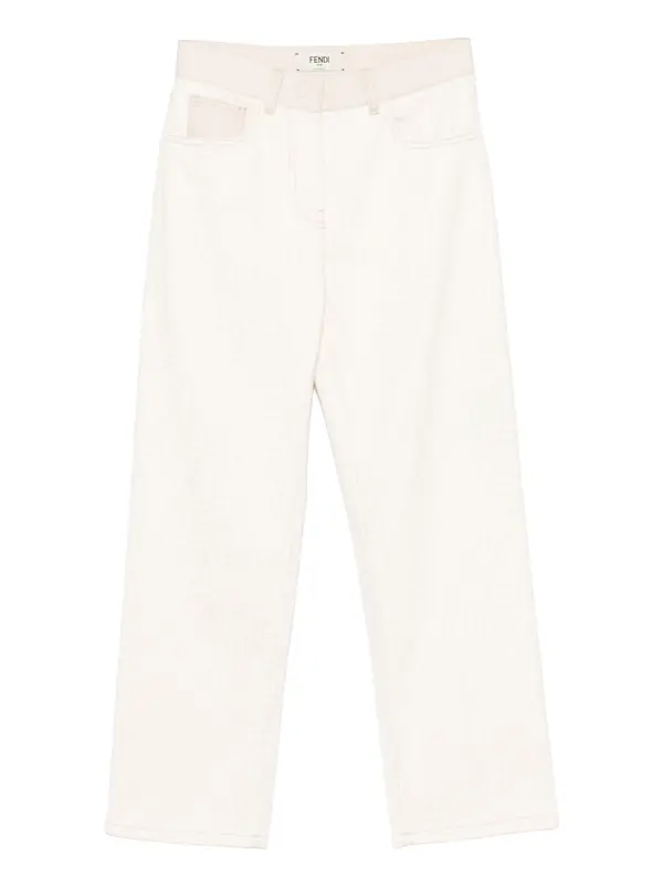 Fendi Ff Jeans - White