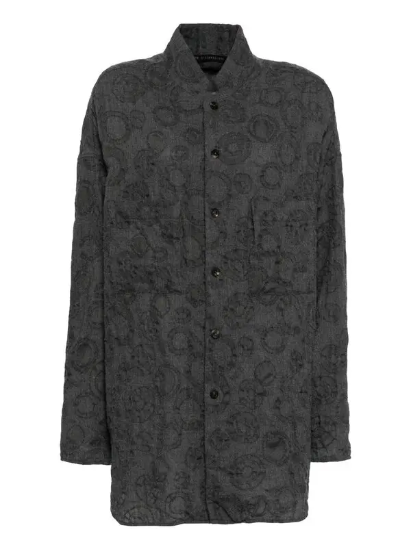 FORME D'EXPRESSION All-over Floral Shirt - Grey