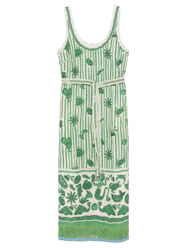 ALEMAIS Lula Maxi Dress - Green