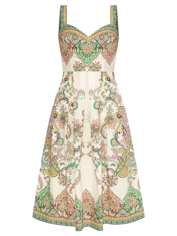 Etro Floral Print Dress - White