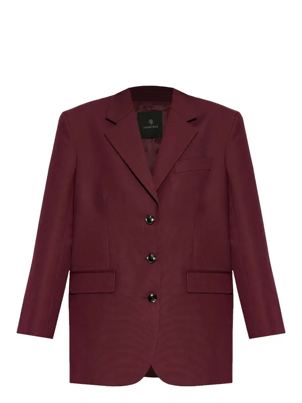 ANINE BING Shoulder Pad Blazer - Red