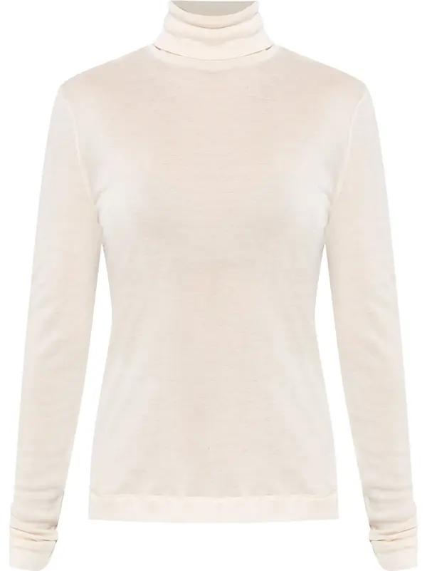 Hanro Roll-neck Top - Neutrals