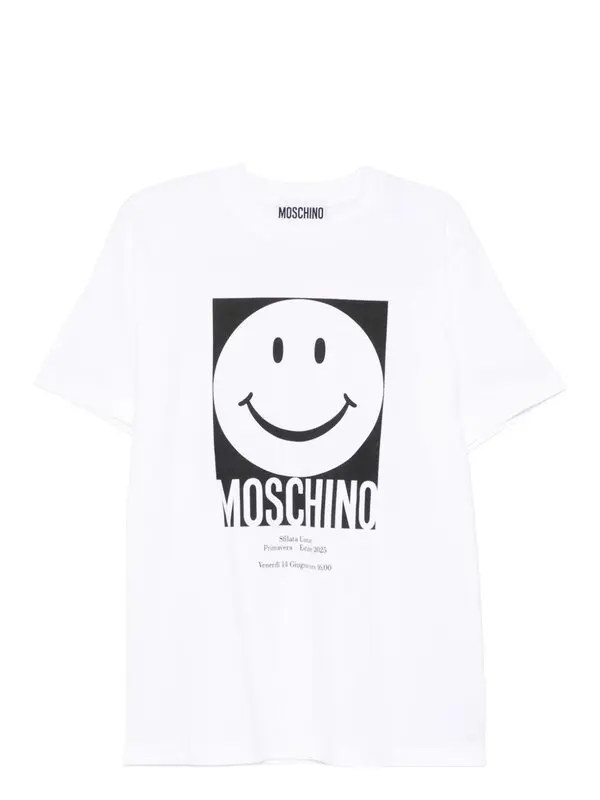 Moschino Smiley-motif T-shirt - White