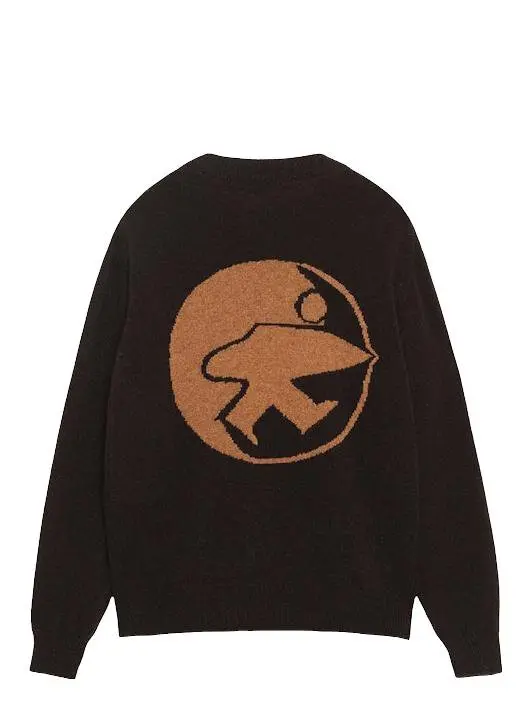 StÜssy X Our Legacy Work Shop Knitted Roundneck Sweater - Dark Brown Surfman
