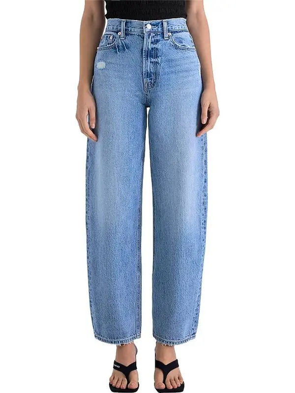 PISTOLA Wes High-rise Barrel Jeans - Blue Cloud